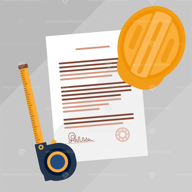 License ID card as valid identity identification document outline ...