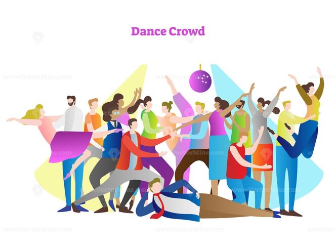 FREE Student crowd vector illustration – VectorMine